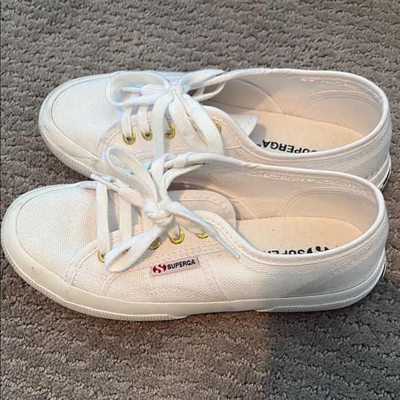 Superga | Shoes | Superga White Canvas Sneakers | Poshmark